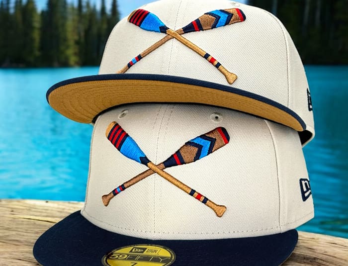 Lake Paddles Stone Lakeside Blue 59Fifty Fitted Hat by Noble North x ...