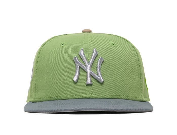 New York Yankees Matcha Grey 59Fifty Fitted Hat by MLB x New Era ...