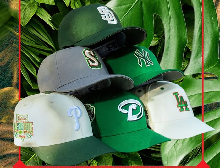 Hat Club Monstera Pack 59Fifty Fitted Hat Collection by MLB x New Era ...