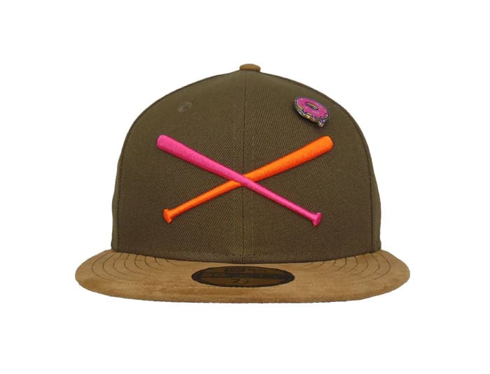 Crossed Bats Logo Donut Lover 59Fifty Fitted Hat by JustFitteds x New ...