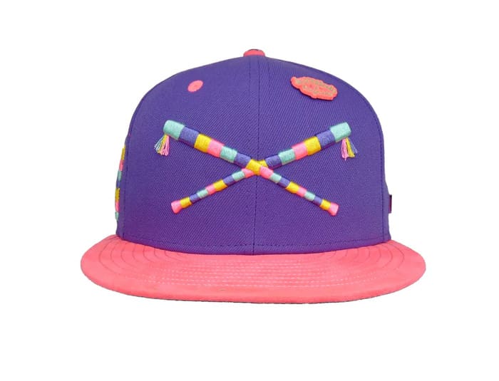 Crossed Bats Logo Pinata 59Fifty Fitted Hat by Caps MX x JustFitteds x ...