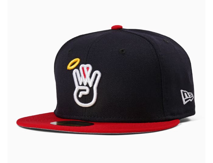 Angelino Navy Red 59Fifty Fitted Hat by Westside Love x New Era ...