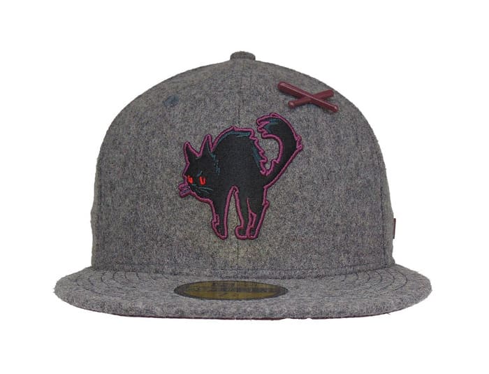 Black Cat Graphite Melton Wool 59Fifty Fitted Hat by JustFitteds x New ...