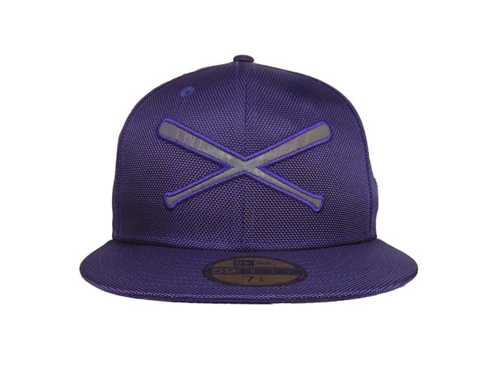 Crossed Bats Logo Hannes Birthday 59Fifty Fitted Hat by JustFitteds x ...